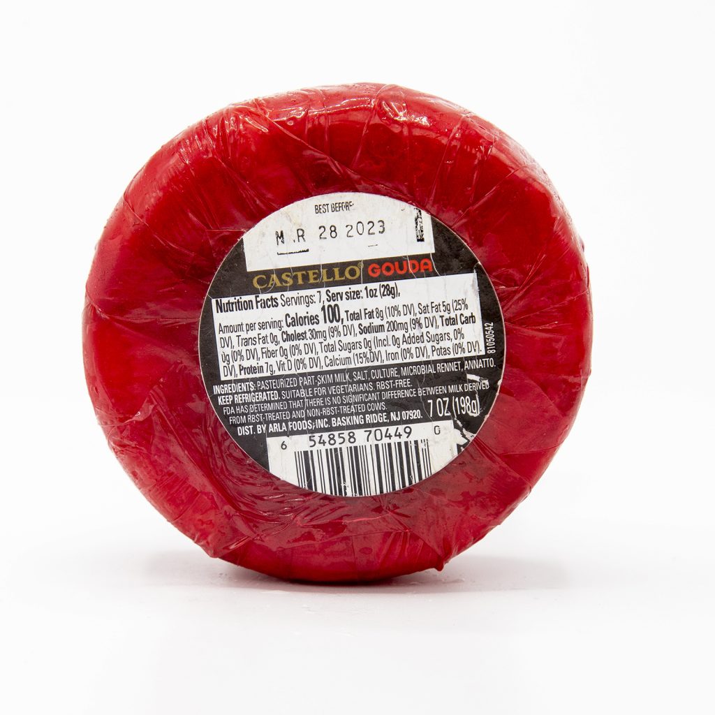 Castello 7oz Round Gouda Cheese Block - European Food Express