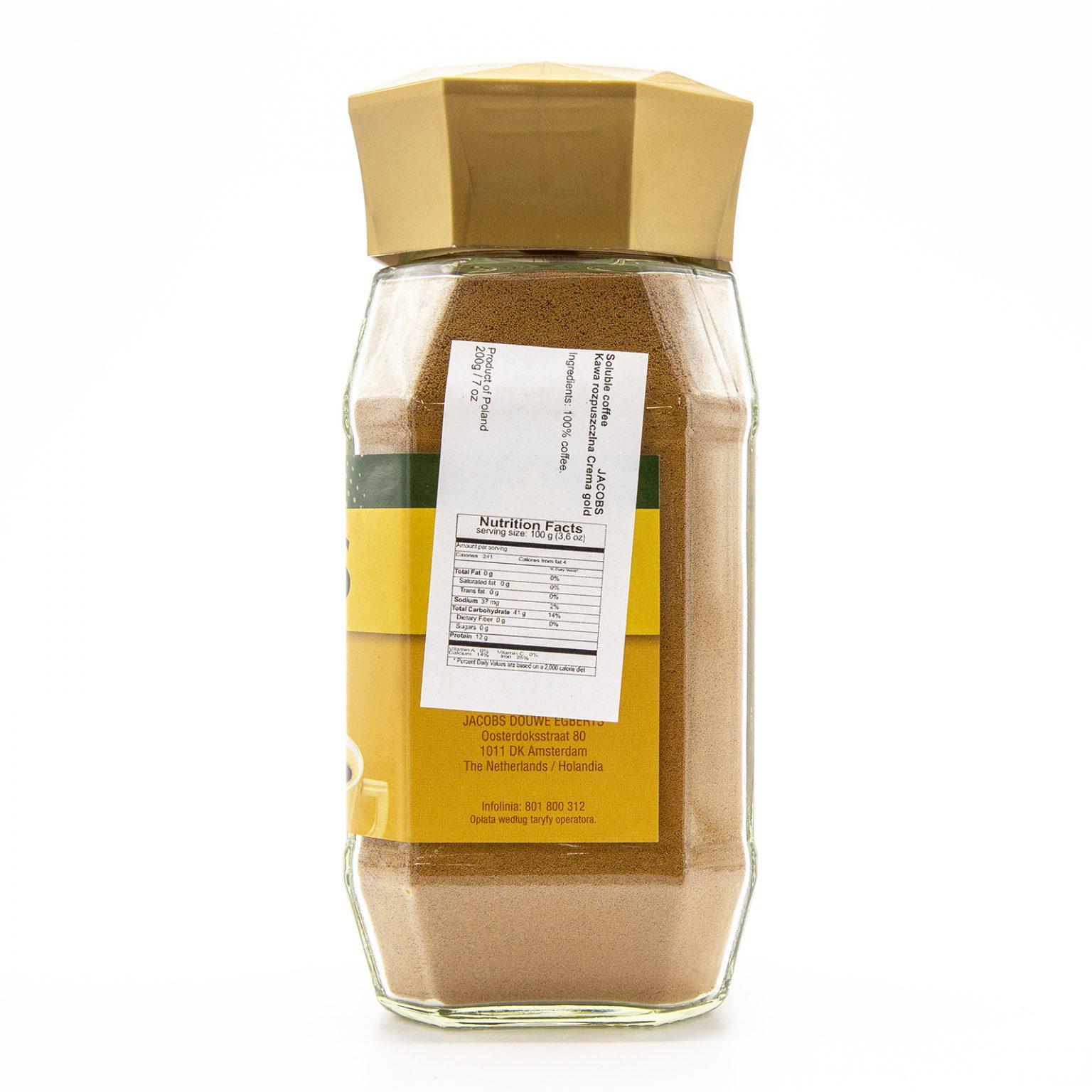 JACOBS 7oz CREMA GOLD INSTANT COFFEE - European Food Express