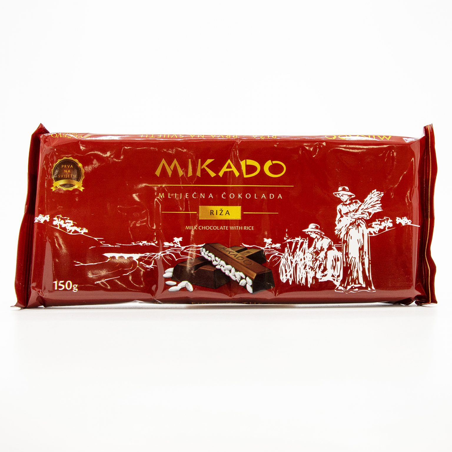 Mikado Milk Chocolate with Puffed Rice Bar - European Food Express