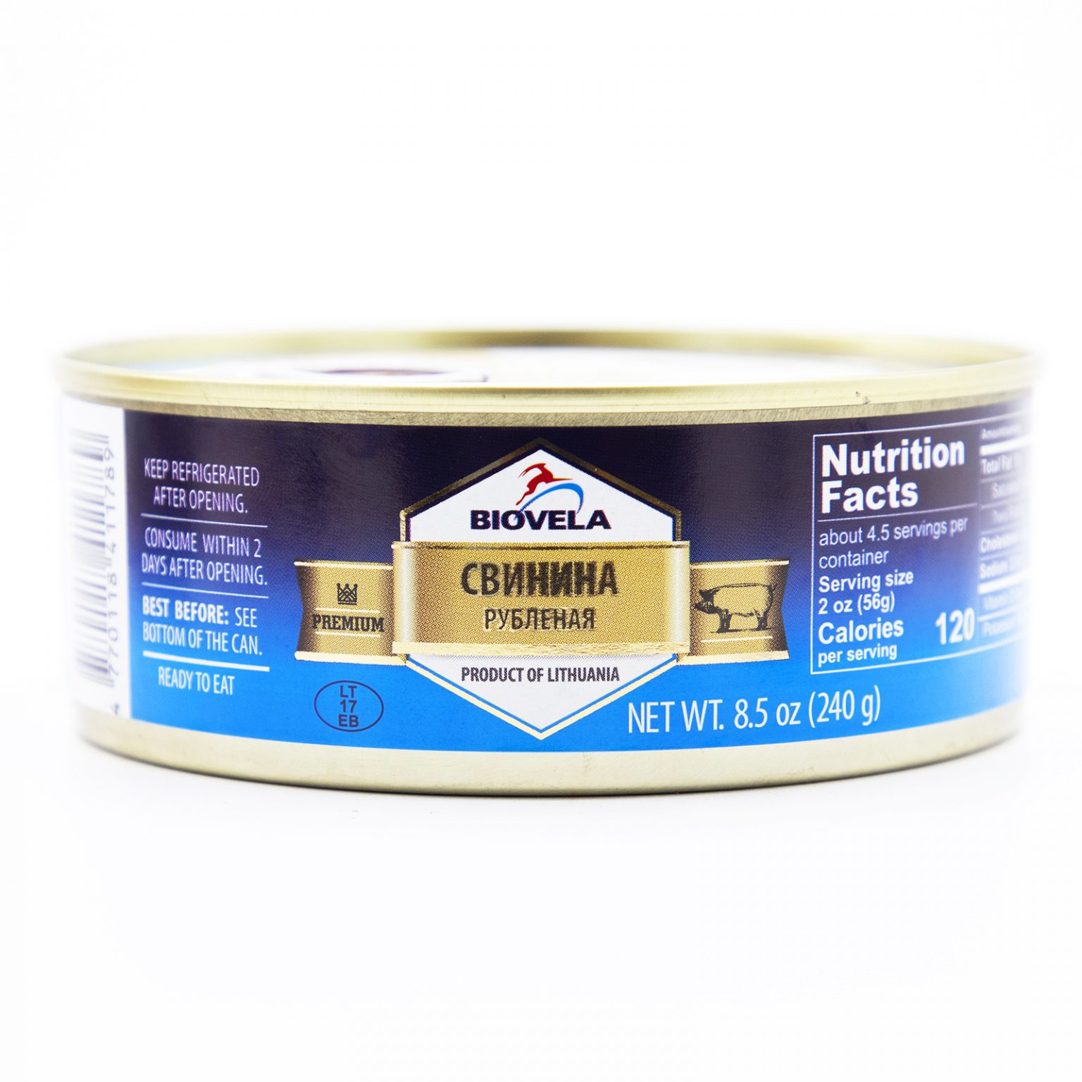 BIOVELA 8.5oz CHOPPED PORK - European Food Express