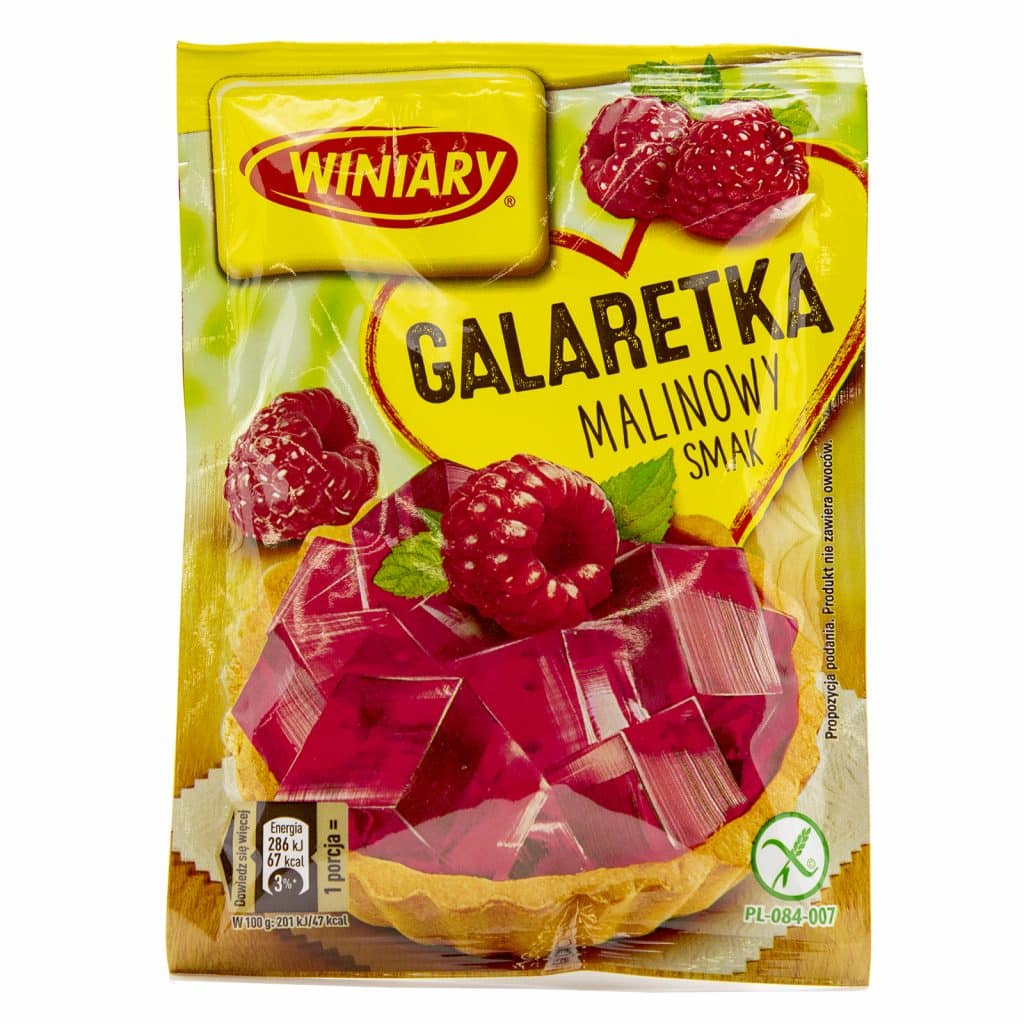 WINIARY Raspberry Flavored Jelly GALARETKA MALINOWA - European Food Express