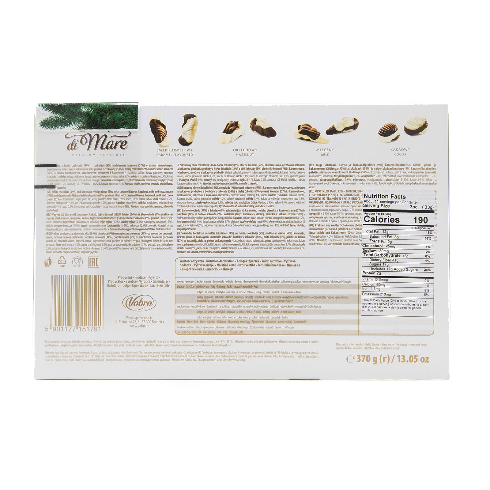 Vobro Frutti Di Mare Pralines 370g - European Food Express