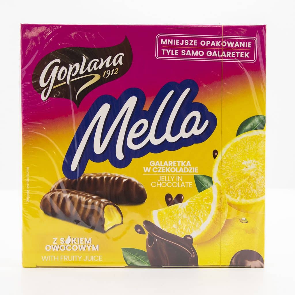GOPLANA 6.7 OZ MELLA LEMON JELLY IN CHOCOLATE - European Food Express