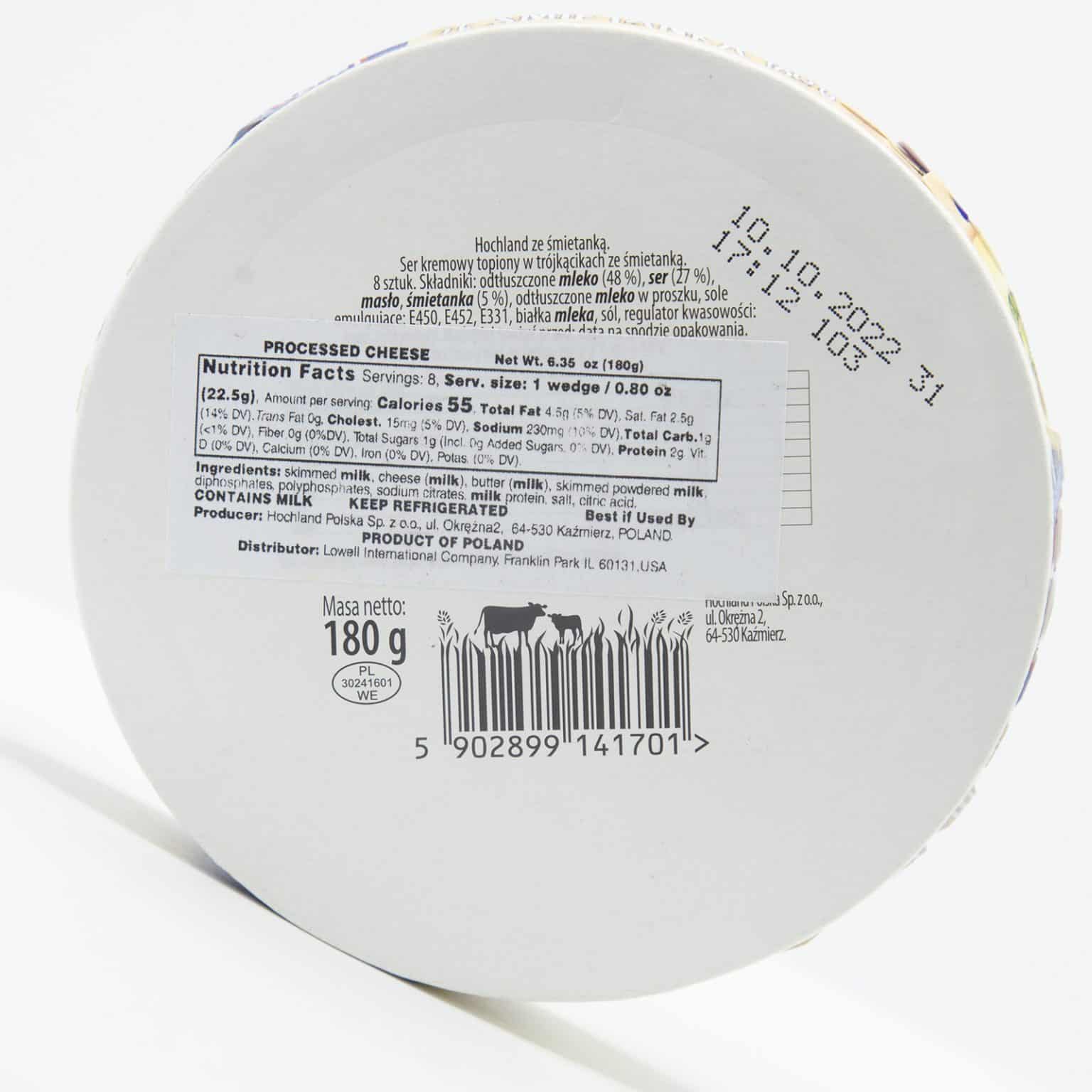 HOCHLAND 6.35oz CREAMY CHEESE KRAZEK 8pk - European Food Express