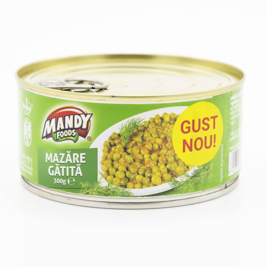 Mandy Foods Cooked Green Peas with Sunflower Oil 300g - European Food ...