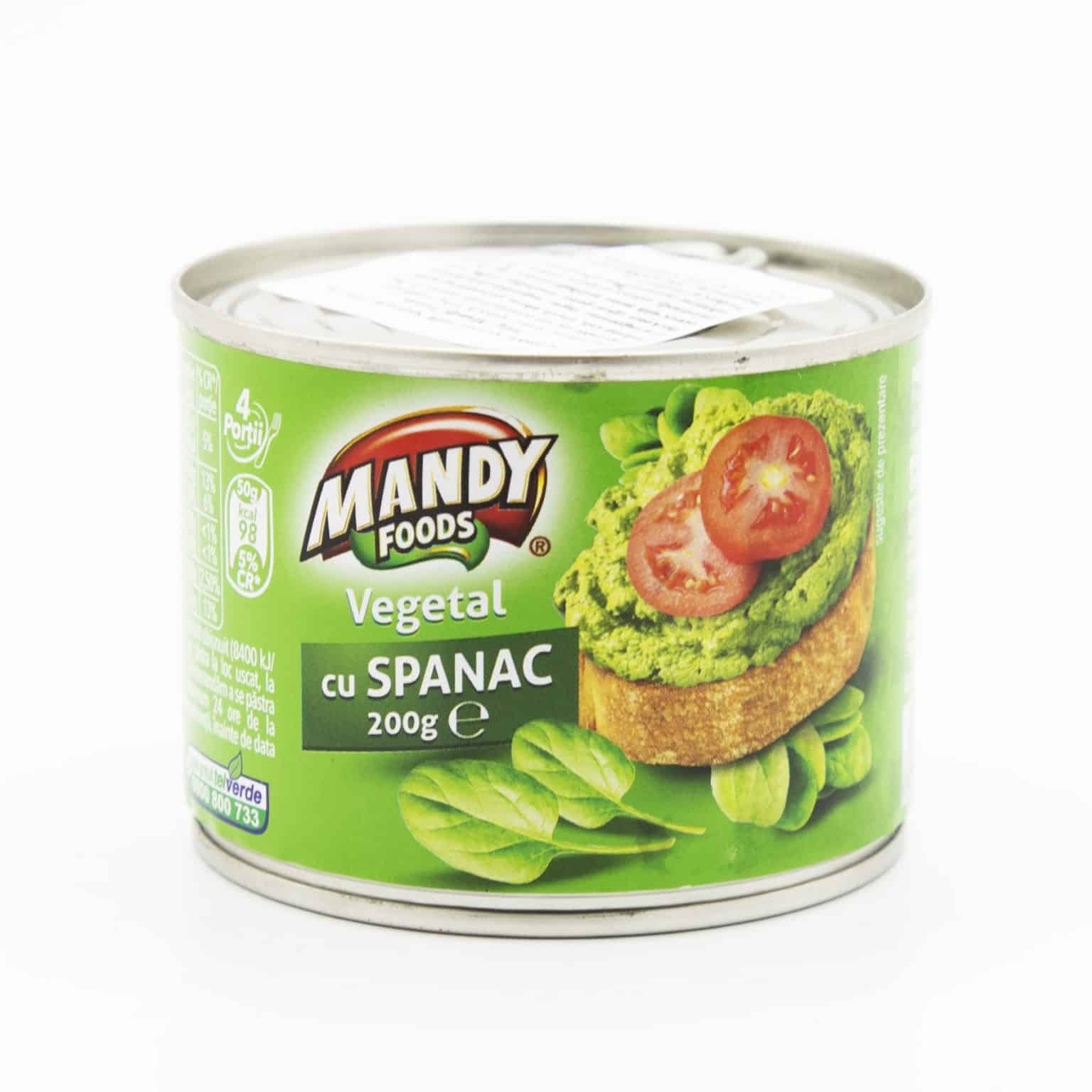 Mandy Foods Vegetable Pate with Spinach 200g - European Food Express