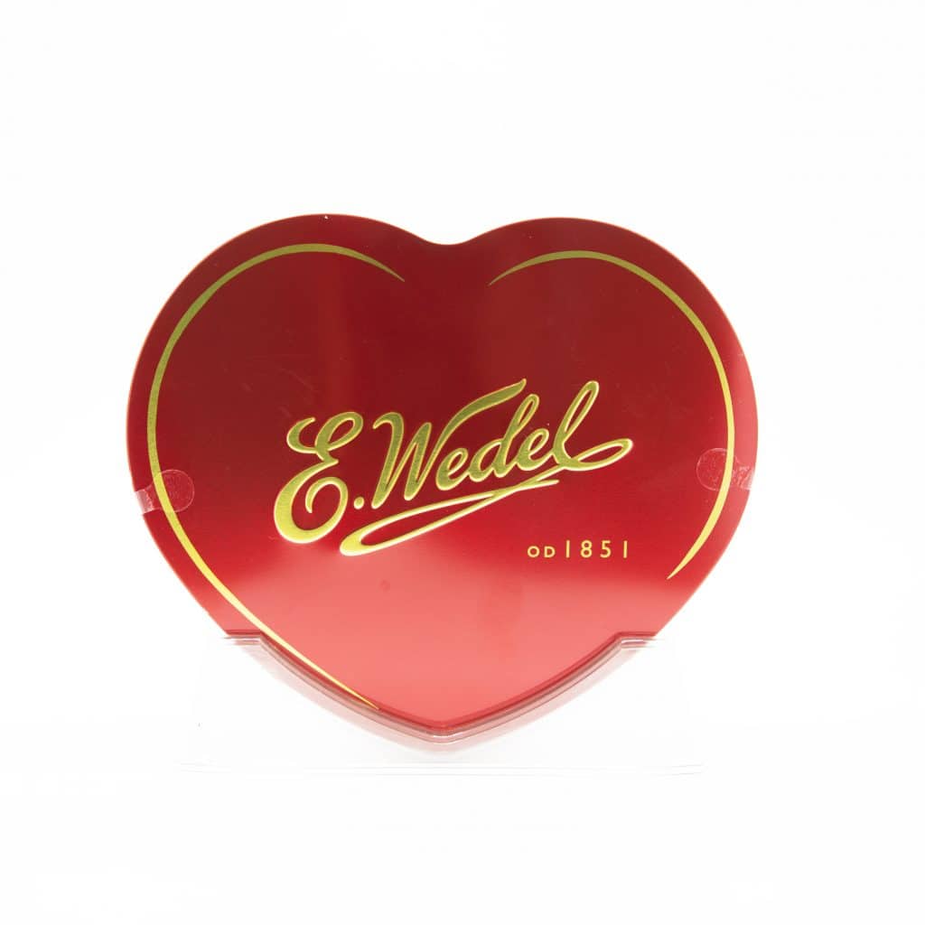 Wedel 9.28 oz Chocolate Box Pralines Heart Can/ Wedel Bombonierka Od ...