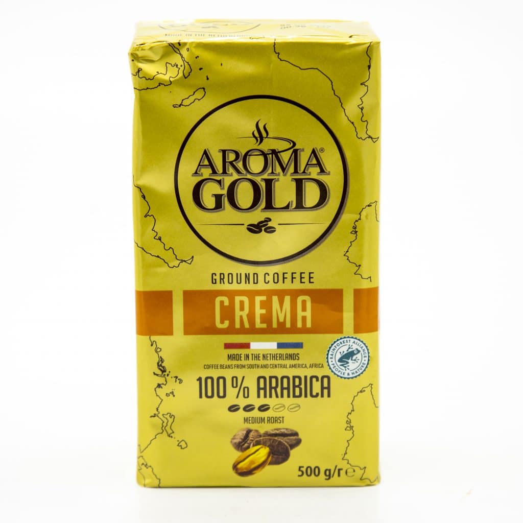 AROMA GOLD 17.5oz CREMA GROUND COFFEE BRICK - European Food Express