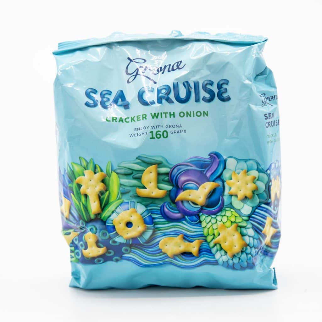 GRONA 5.6oz CRACKERS SEA CRUISE WITH ONION - European Food Express