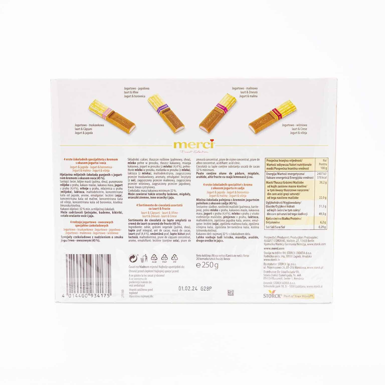 STORCK 8.8OZ MERCI YOGHURT & FRUIT LIMITED EDITION - European Food Express