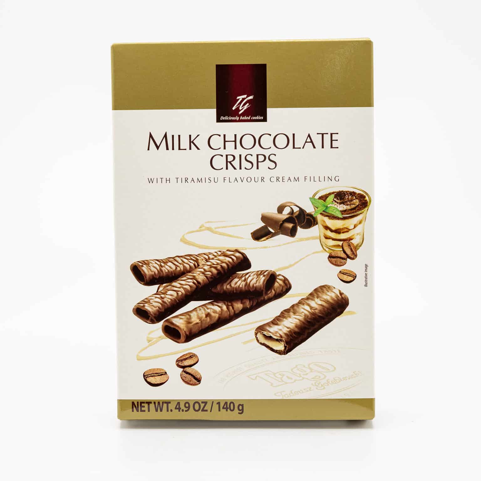 TAGO 4.9oz MILK CHOCOLATE CRISPS WITH TIRAMISU CREAM - European Food ...