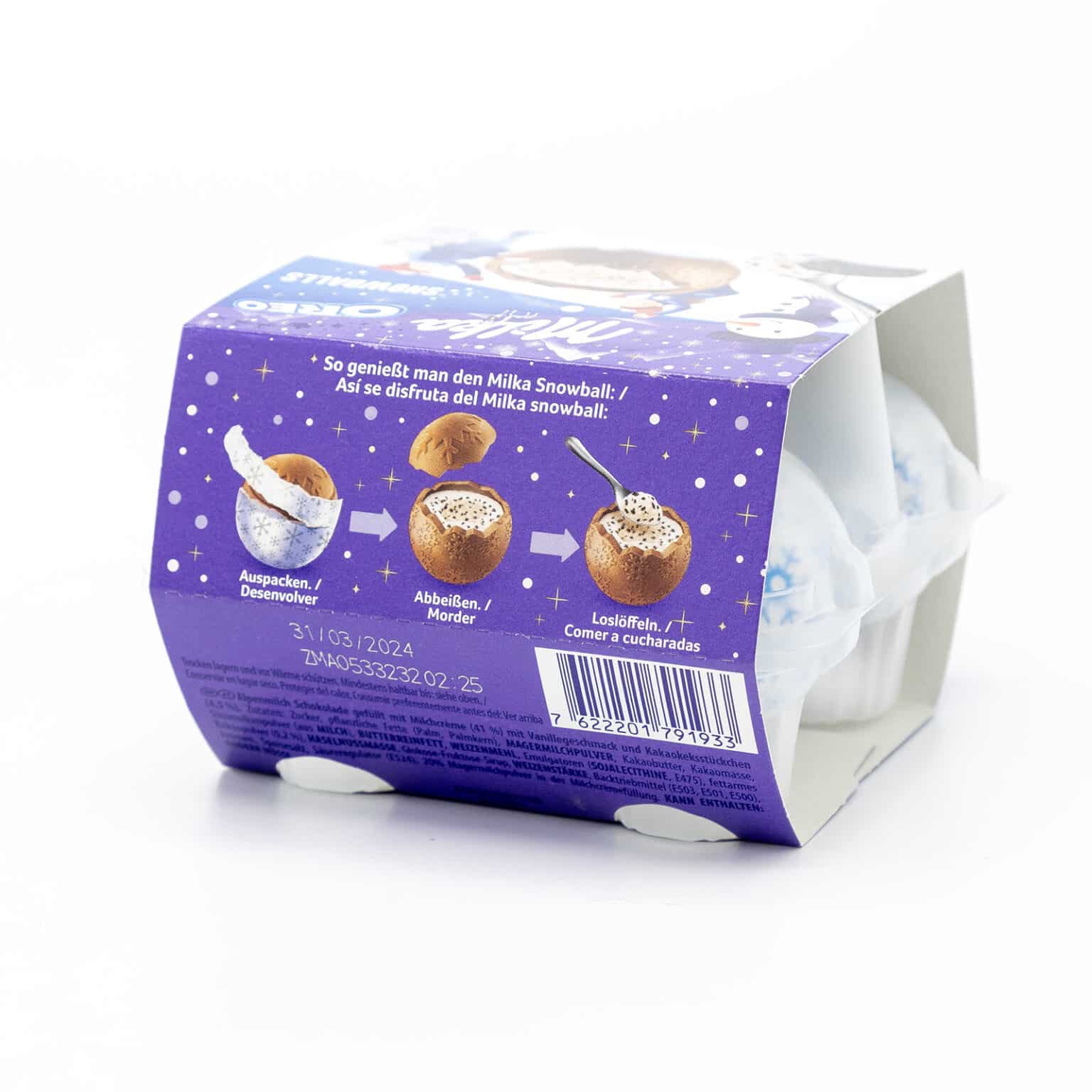 MILKA 4oz CHRISTMAS MILKA OREO SNOWBALLS - European Food Express
