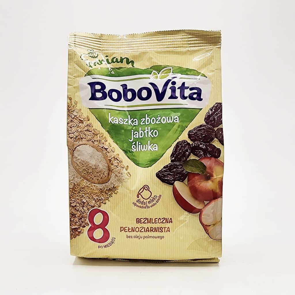 BOBOVITA 6.35oz GRAIN CEREAL APPLE & PLUM - European Food Express