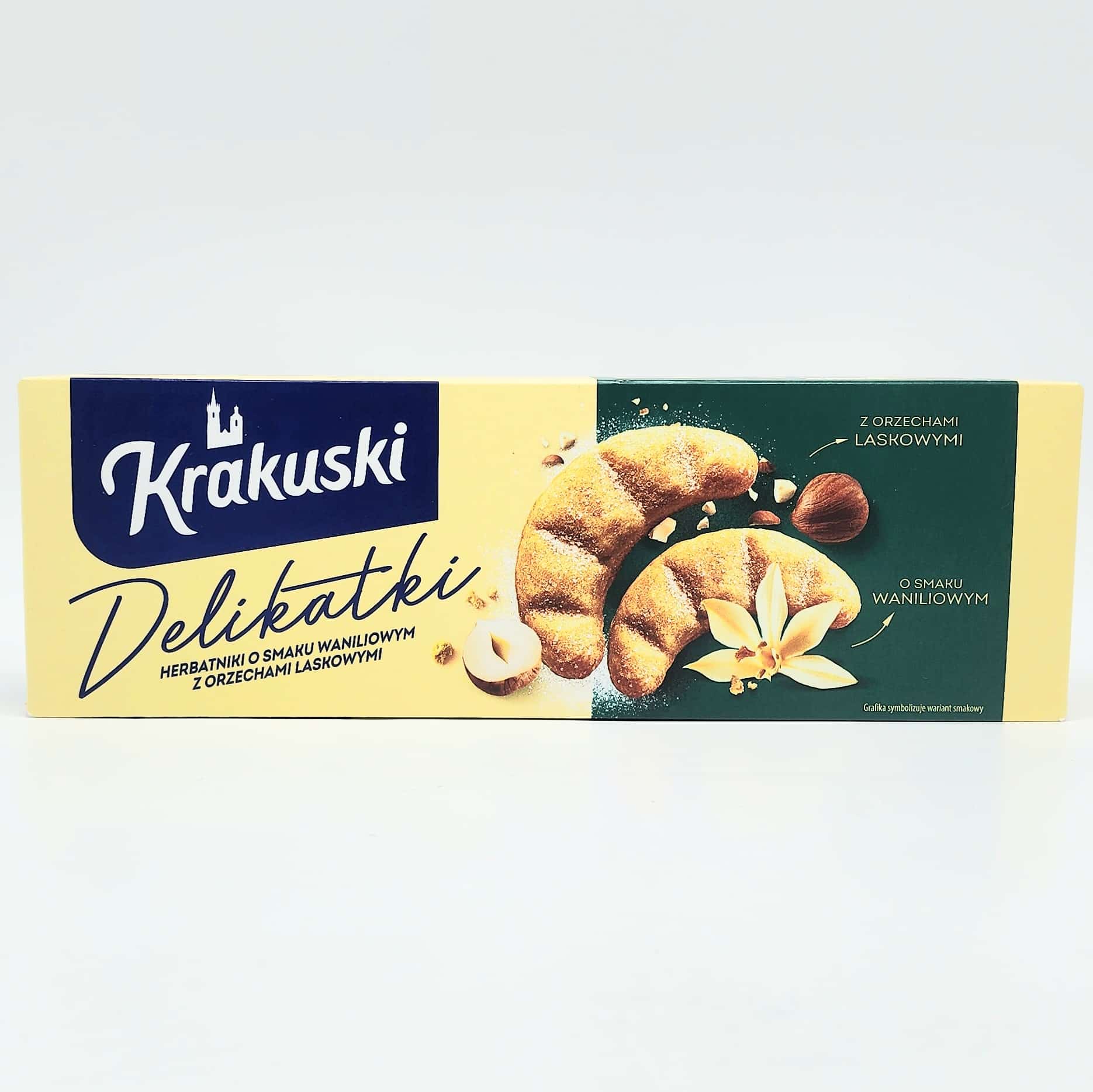 KRAKUSKI 4.4oz DELIKATKI VANILLA-FLAVORED COOKIES WITH HAZELNUTS SMAK ...
